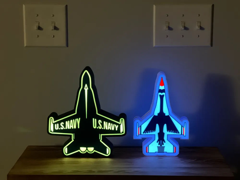 Air Force Thunderbirds Light Box by FRIARTUCK11 - MakerWorld