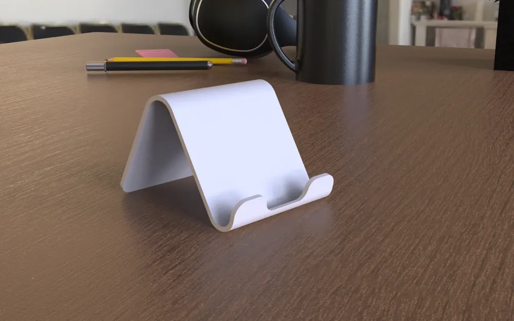 Simple Desktop Mobile Phone Holder by 杨哈哈 MakerWorld: Download Free 3D ...