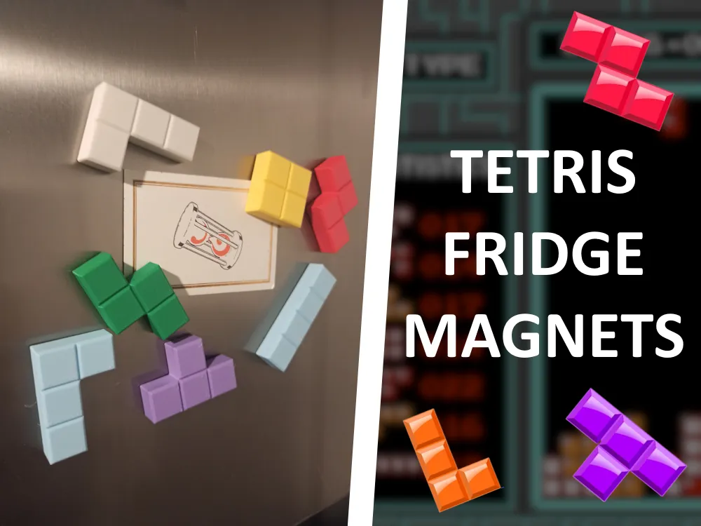 Fridge Magnets Part 2 : Tetris Block Magnets by Nitros - MakerWorld