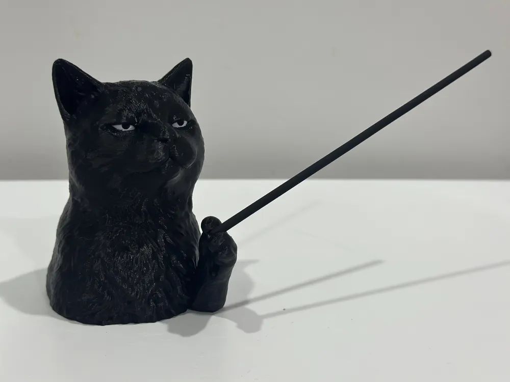 Chill Cat – Incense Holder - Free 3D Print Model - MakerWorld