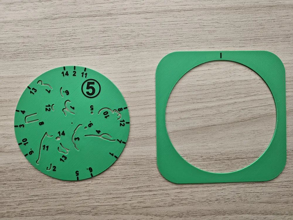 Rotary Drawing Stencil - Twist Art 5 by THIMM1 - MakerWorld