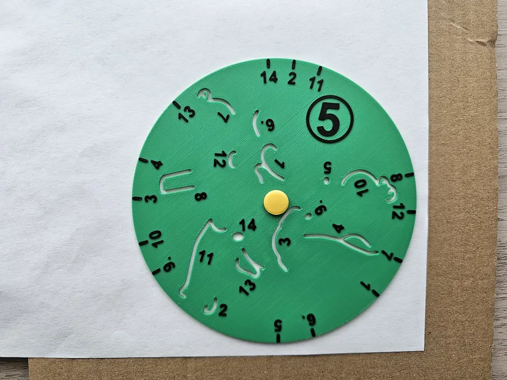 Rotary Drawing Stencil - Twist Art 5 by THIMM1 - MakerWorld