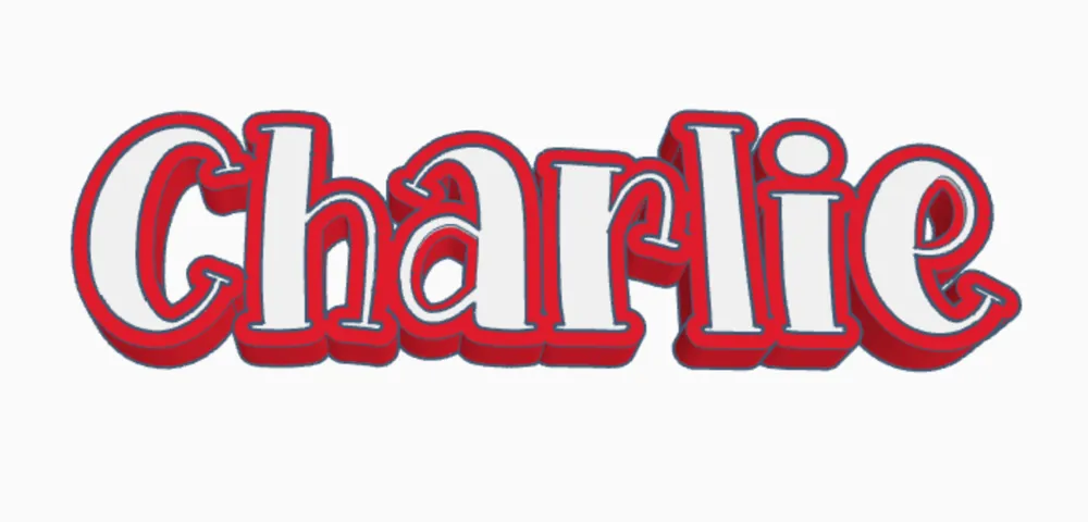 CHARLIE name names namedesign ornament nameplate by meetoo333 ...