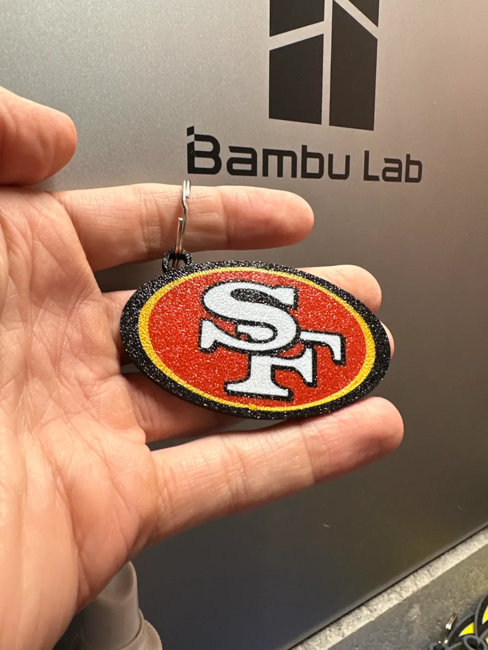 San Francisco 49ers Multi-Color Keychain - Free 3D Print Model - MakerWorld