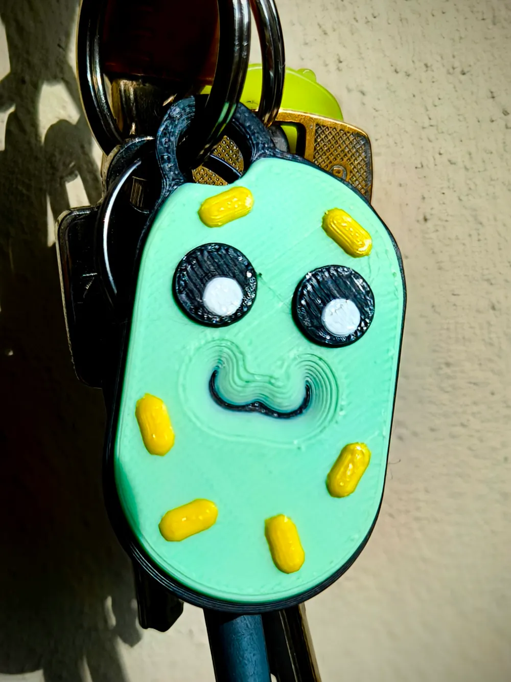 Cute pickle keychain by LukasMakerWorld: Download Free 3D Models