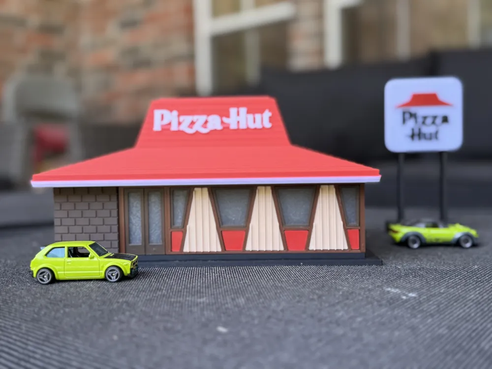 Diorama Clásico de Pizza Hut 1:64 - Modelo de impresión 3D gratuito ...