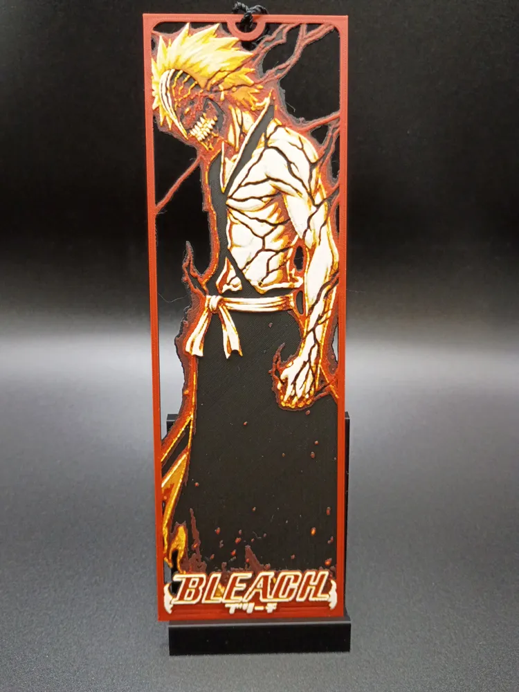 Bleach, Marcapáginas de Ichigo Kurosaki Enmarcado - Modelo de impresión ...