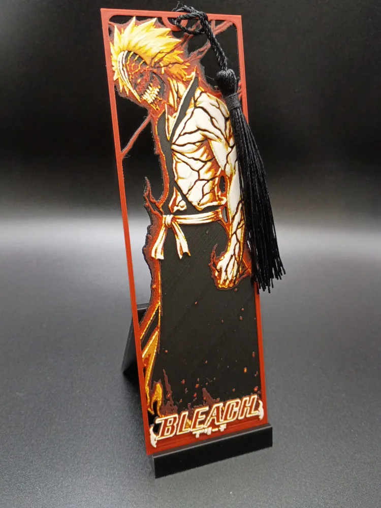 Bleach, Marcapáginas de Ichigo Kurosaki Enmarcado - Modelo de impresión ...