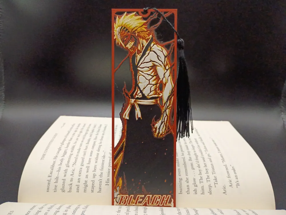 Bleach, Marcapáginas de Ichigo Kurosaki Enmarcado - Modelo de impresión ...