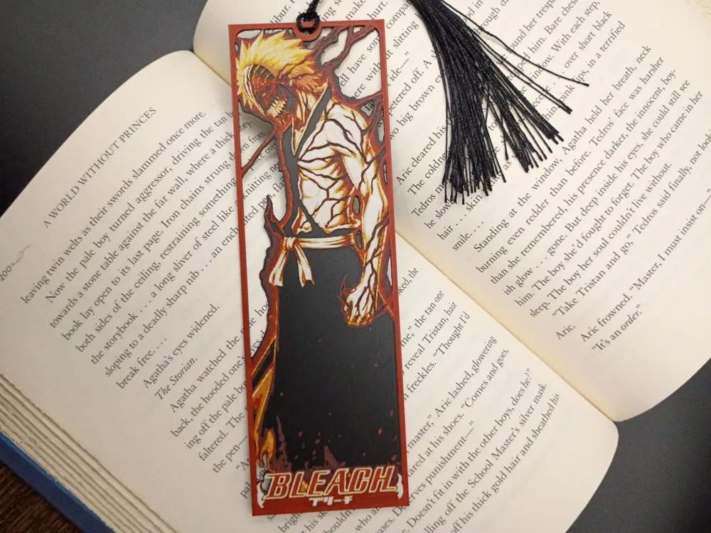 Bleach, Marcapáginas de Ichigo Kurosaki Enmarcado - Modelo de impresión ...