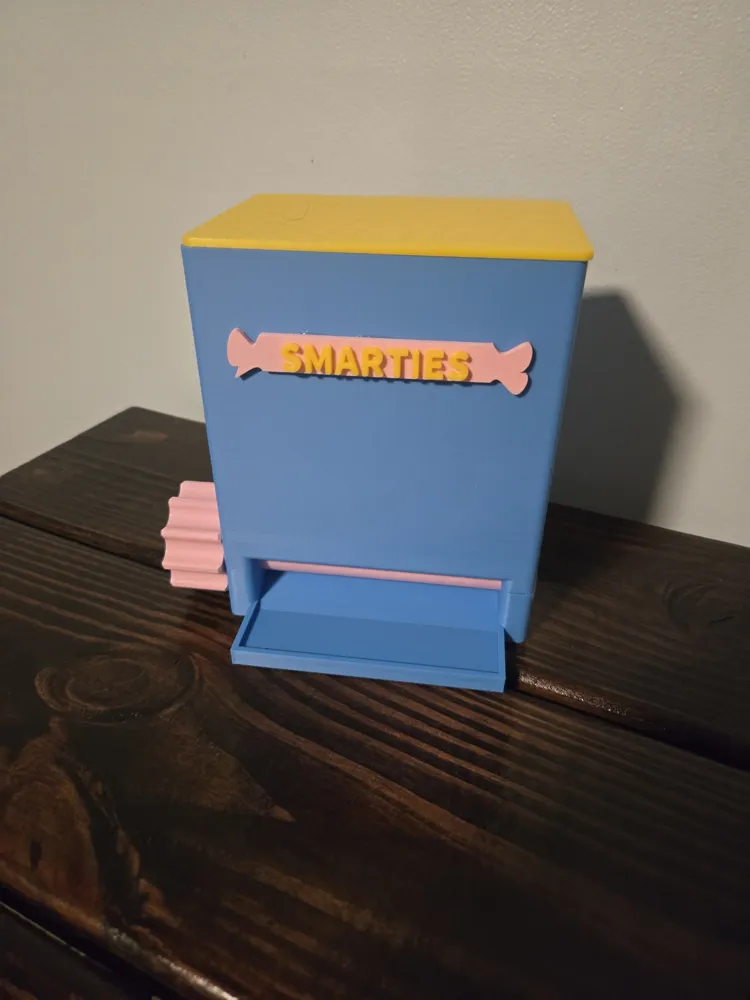 Smarties Dispenser (U.S. smarties) - Free 3D Print Model - MakerWorld