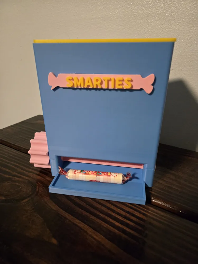 Smarties Dispenser (U.S. smarties) - Free 3D Print Model - MakerWorld