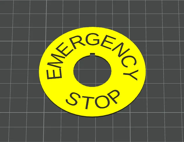 22mm AB Allen Bradley EStop Label - Free 3D Print Model - MakerWorld
