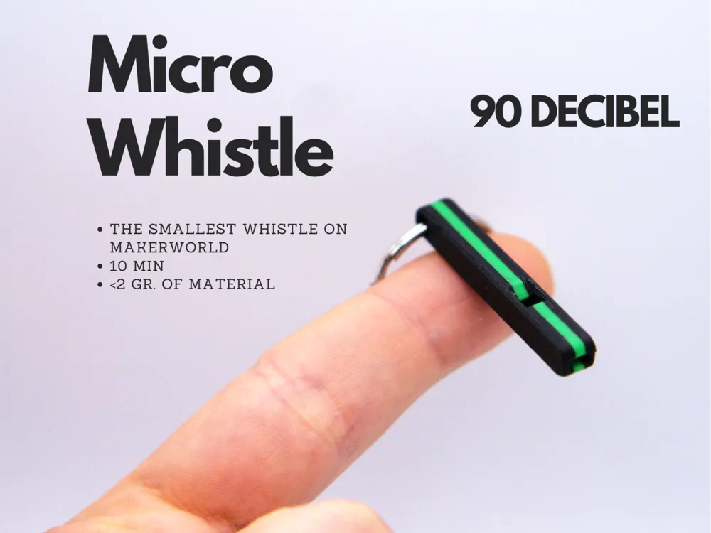Micro Whistle - The Smallest 3D Whistle by ACstudio MakerWorld ...