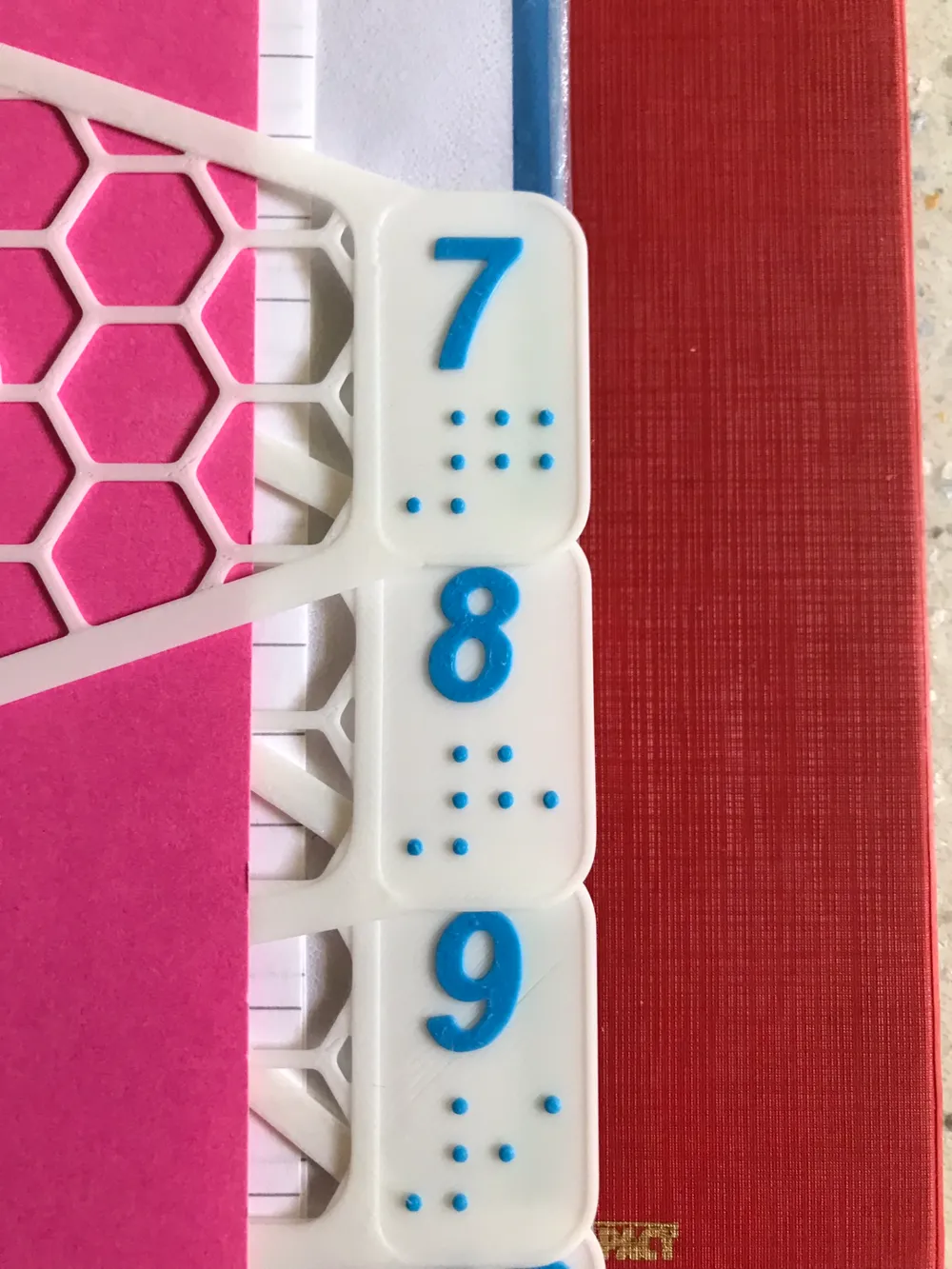 A4 Binder index dividers with Braille alphabet by 3D Idea&style ...