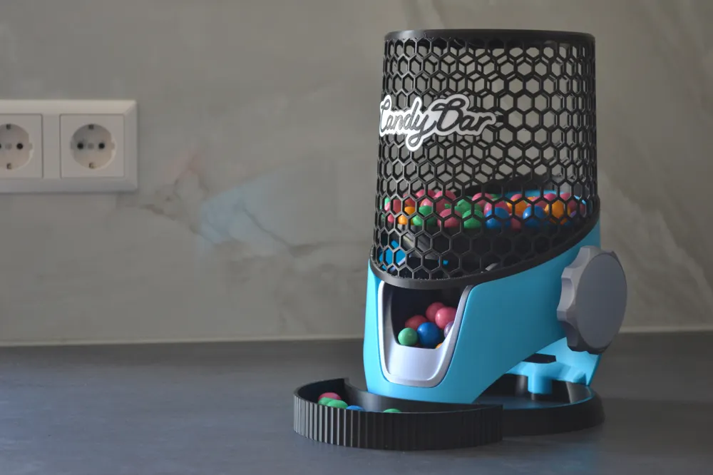 Candy & Chocolate Dispenser Fully 3D Printed - Free 3D Print Model ...