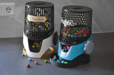 Candy & Chocolate Dispenser Fully 3D Printed - Free 3D Print Model ...