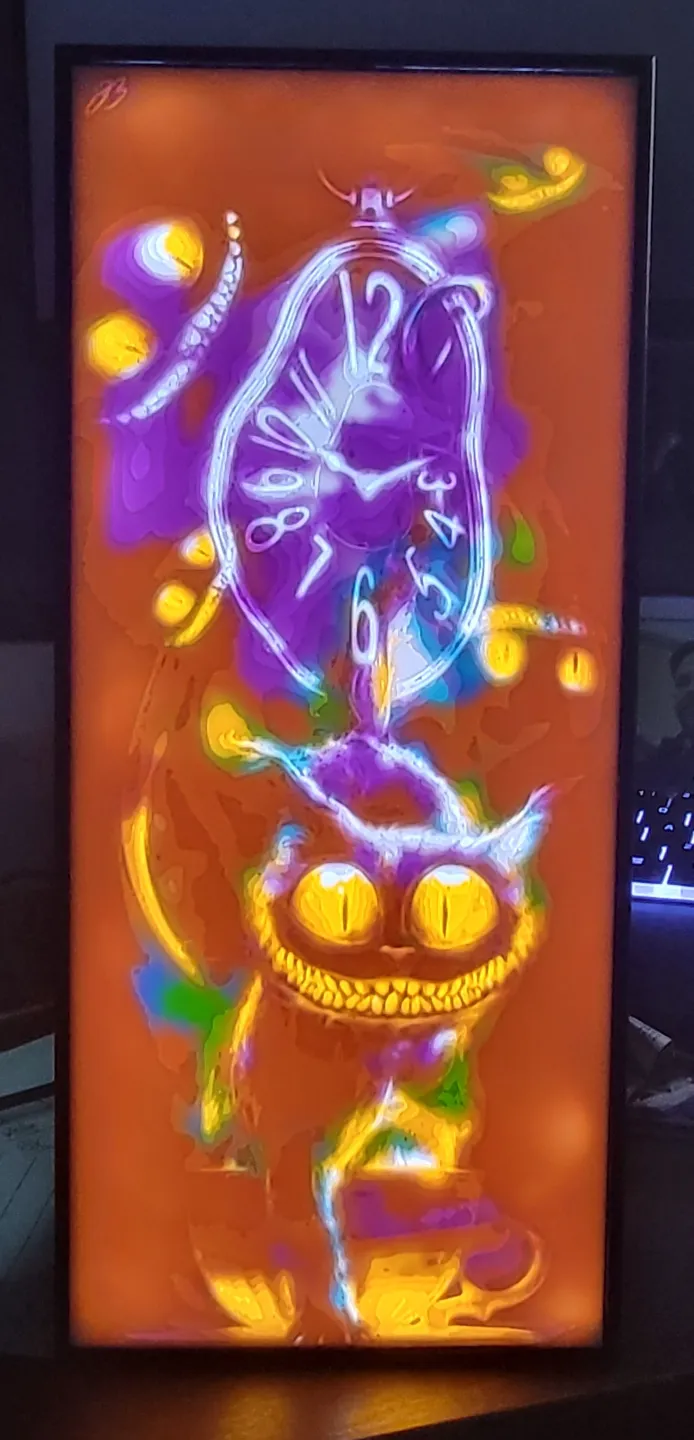 Cheshire Cat Lightbox Alice In Wonderland by cruizincris2006 - MakerWorld