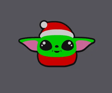 Santa Grogu - 2D Wallart by Love Prints - MakerWorld