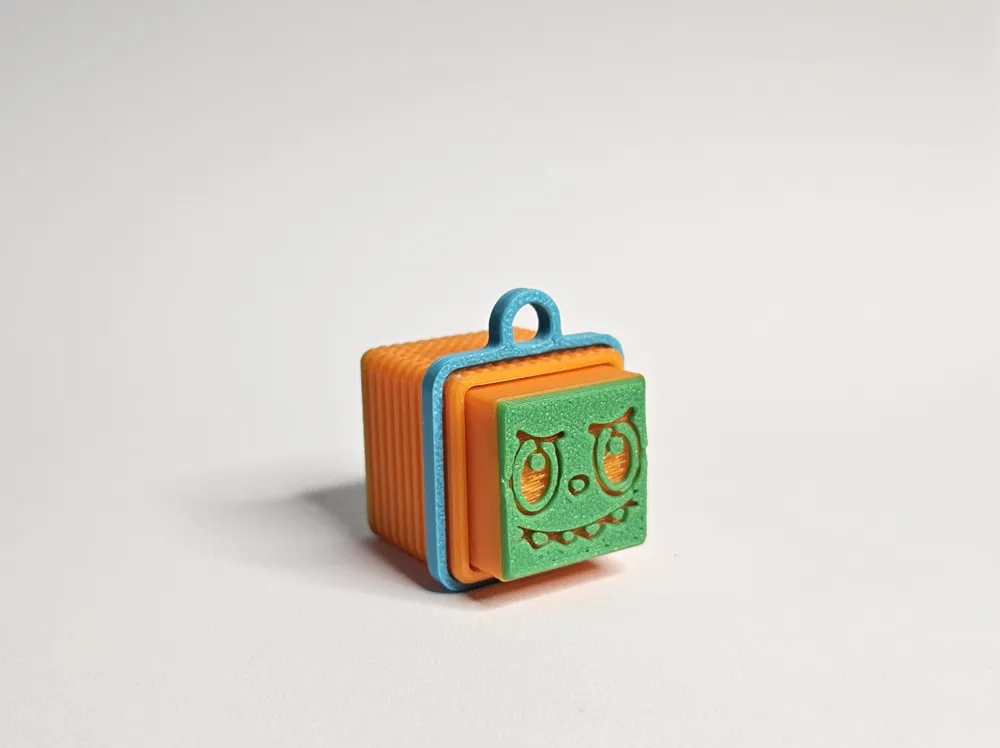 Kawaii Fidget Clicker Cube Stress Toy Calming - Free 3D Print Model ...