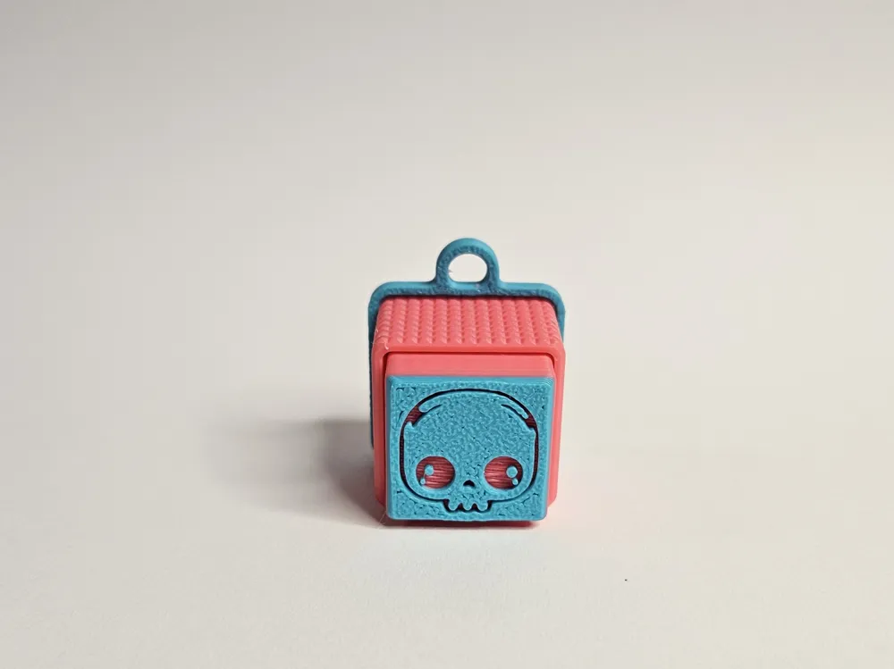 Kawaii Fidget Clicker Cube Stress Toy Calming - Free 3D Print Model ...
