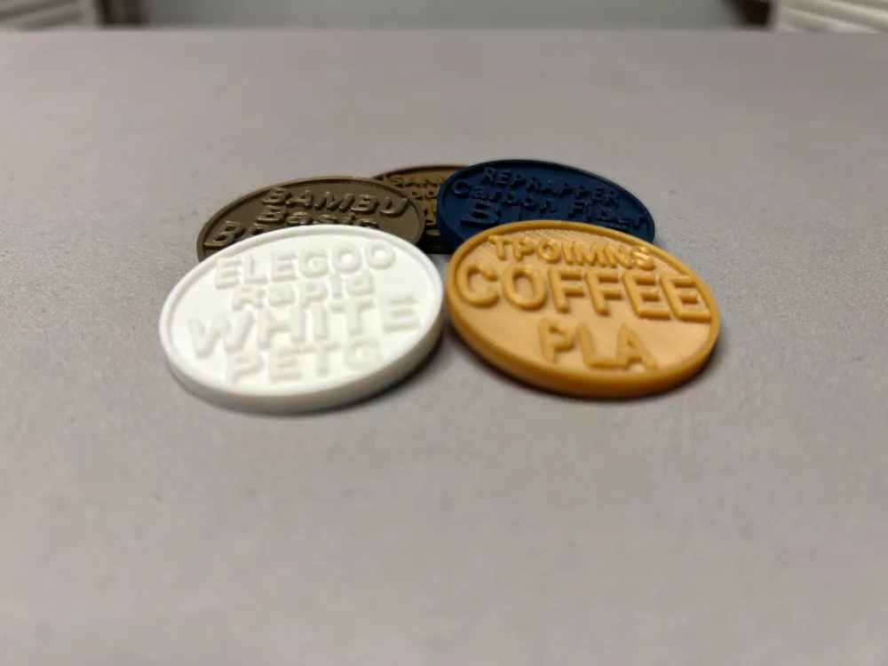 Customizable Poker Chip Filament Samples, EDITABLE by BRE3DLOVE ...