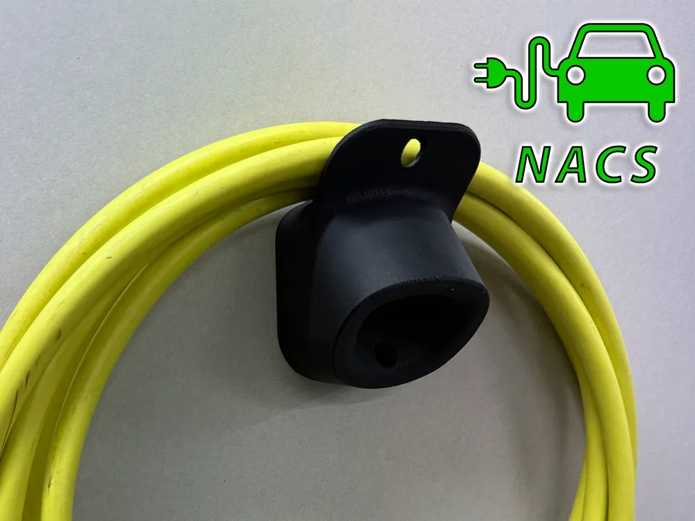 NACS (Tesla) EV Charger Plug and Cable Holder - Free 3D Print Model ...