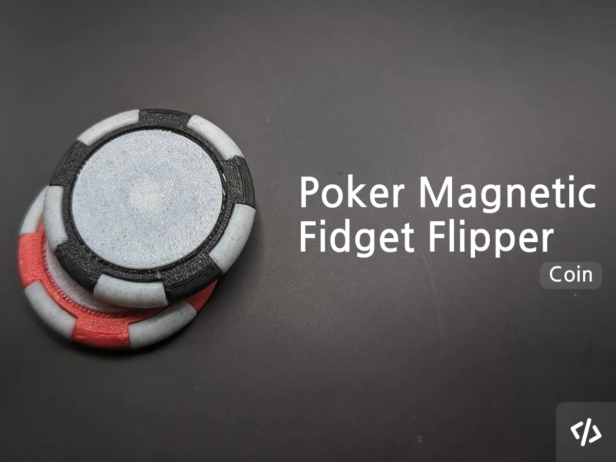 NO AMS Poker Chip flipper fidget - Free 3D Print Model - MakerWorld