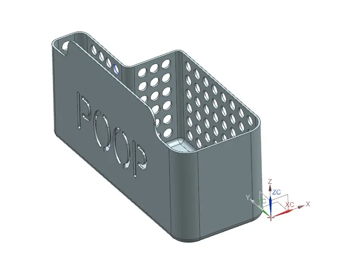 Bambu A1 printer poop bucket slim compact by WWprintsMakerWorld ...