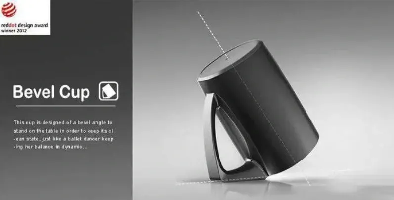 A Red Dot Design Award-winning cup: The 40-Degree Bevel Cup - Bevel-Cup by 啊浪 - MakerWorld
