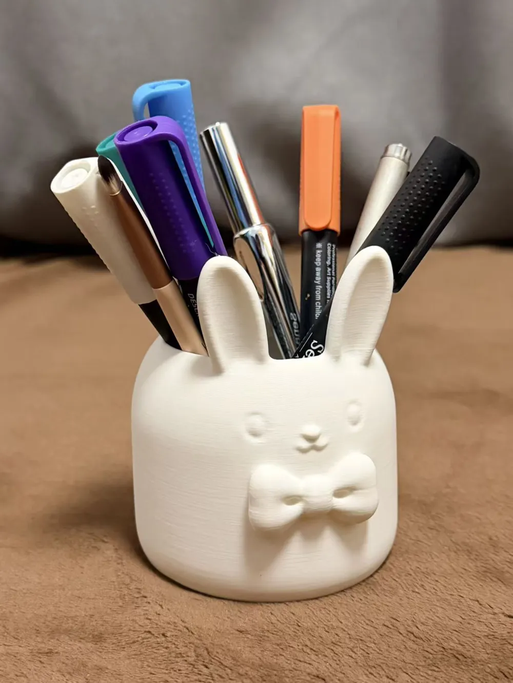 Bunny Pen Holder - Free 3D Print Model - MakerWorld
