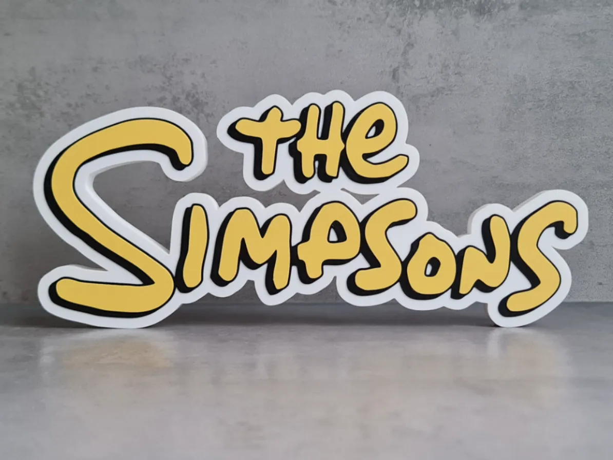 The Simpsons Logo / Sign - Free 3D Print Model - MakerWorld