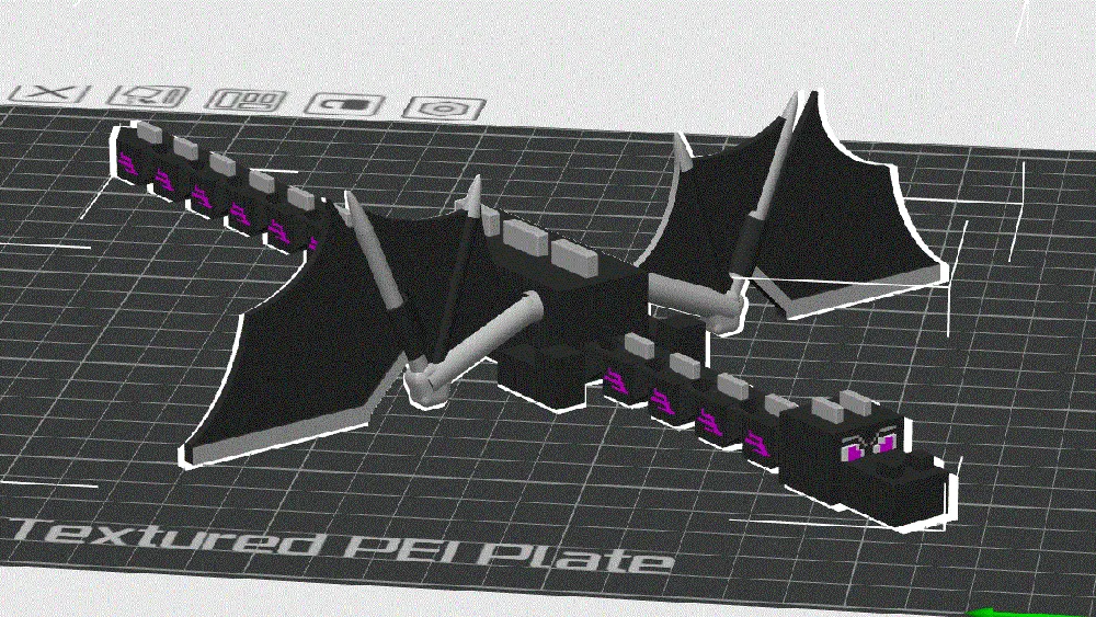 Dragon Minecraft by gaspy MakerWorld: Download Free 3D Models