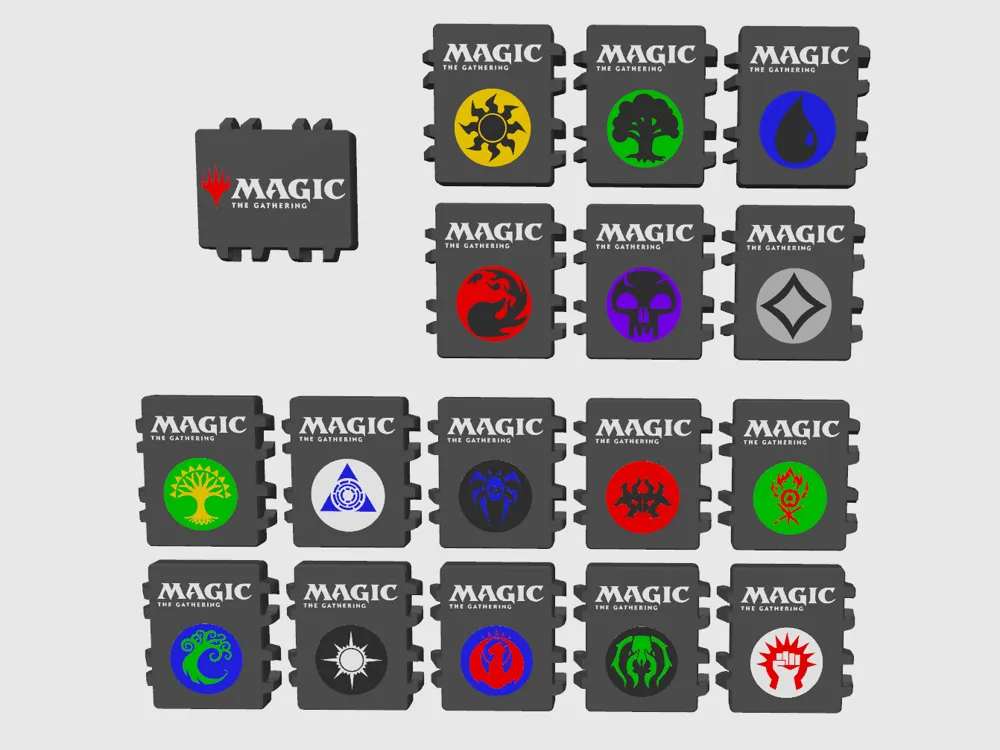 MTG Deck Box Commander AMS Logo Snaplock Secure - Free 3D Print Model ...