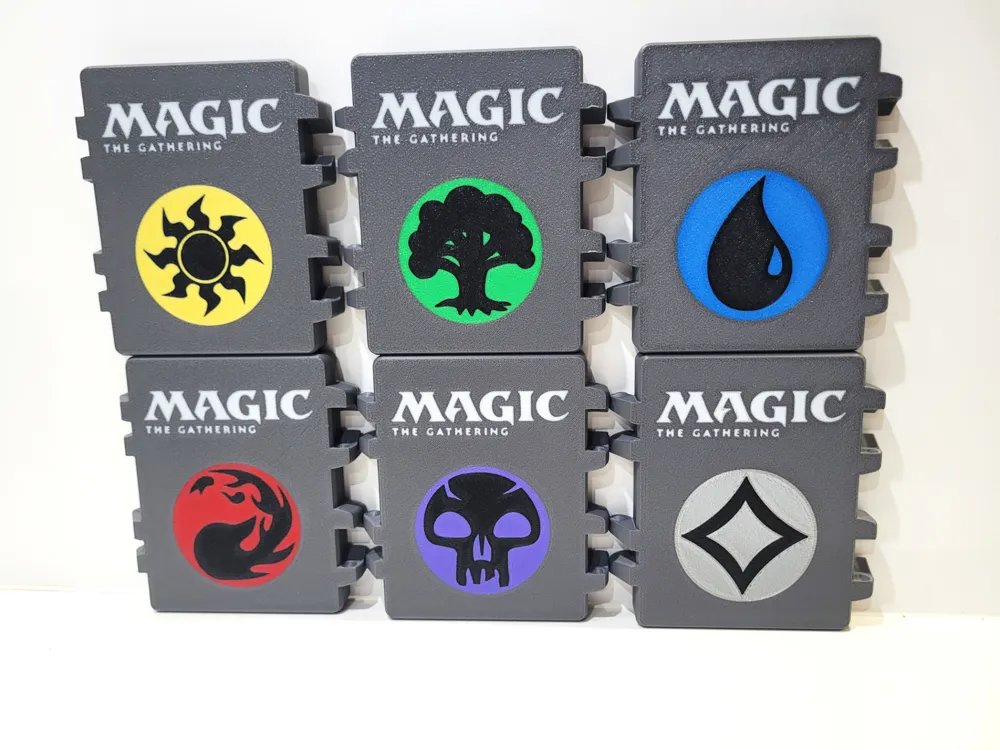 MTG Deck Box Commander AMS Logo Snaplock Secure Remixed by Agent Harm MakerWorld: Download Free ...