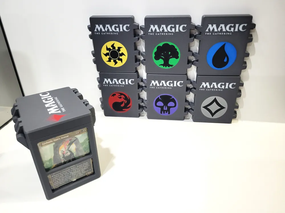 MTG Deck Box Commander AMS Logo Snaplock Secure Remixed by Agent Harm ...