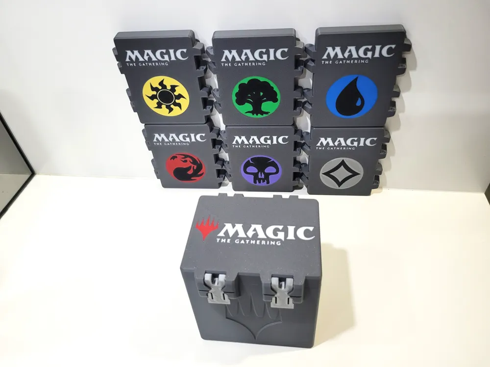 MTG Deck Box Commander AMS Logo Snaplock Secure Remixed by Agent Harm ...