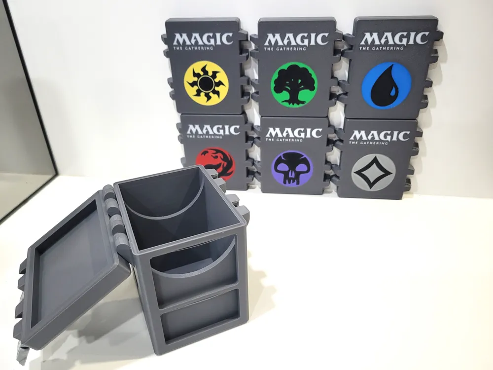 MTG Deck Box Commander AMS Logo Snaplock Secure Remixed by Agent Harm ...