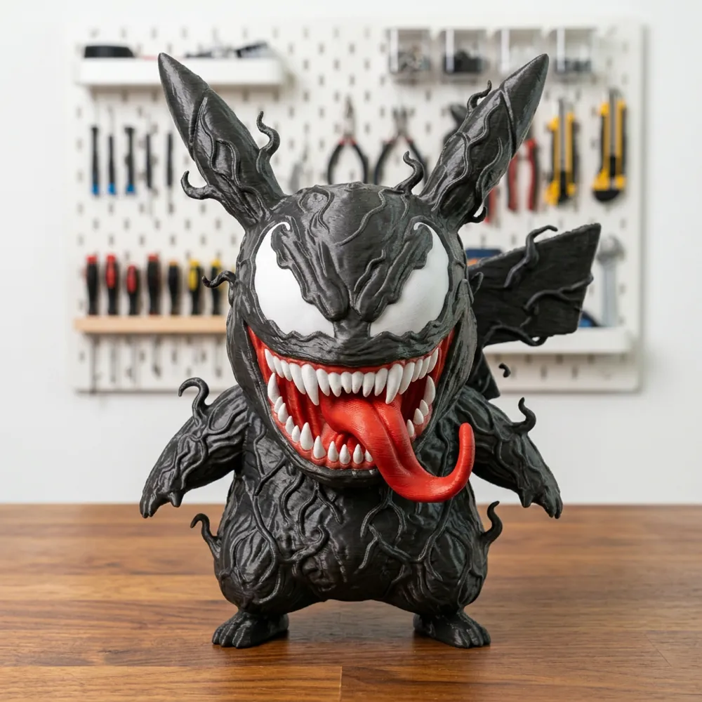 venom pikachu symbiote - Free 3D Print Model - MakerWorld