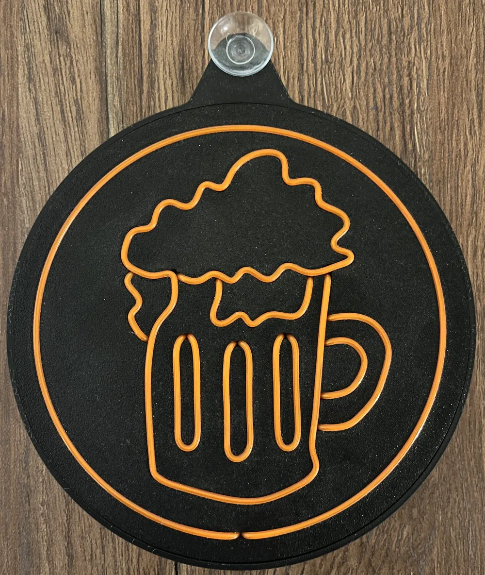 Enseigne lumineuse de bière – Lumière à filament LED - Modèle d ...