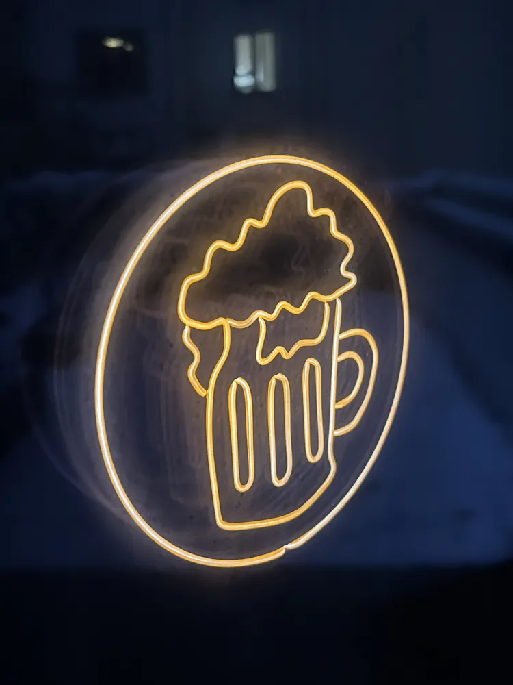 Enseigne lumineuse de bière – Lumière à filament LED - Modèle d ...