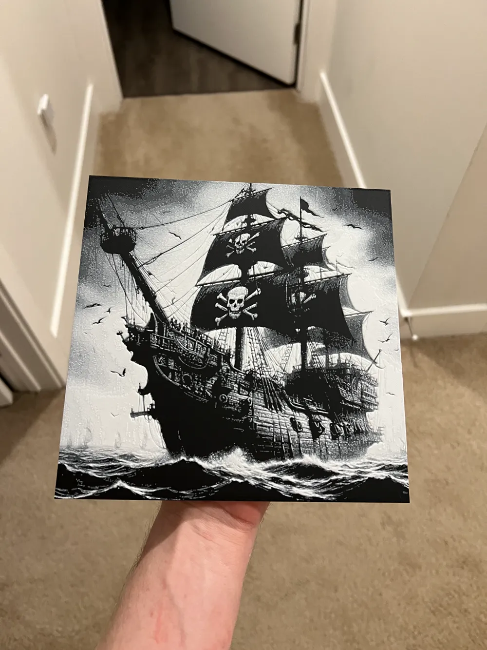 Pirate Ship 2 Art Hueforge by RP47 Designs - MakerWorld