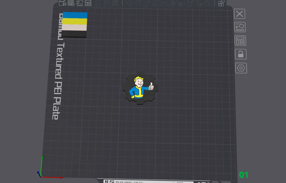 Fallout 76 - vault boy thumb up - vault coin by raduta.alex - MakerWorld