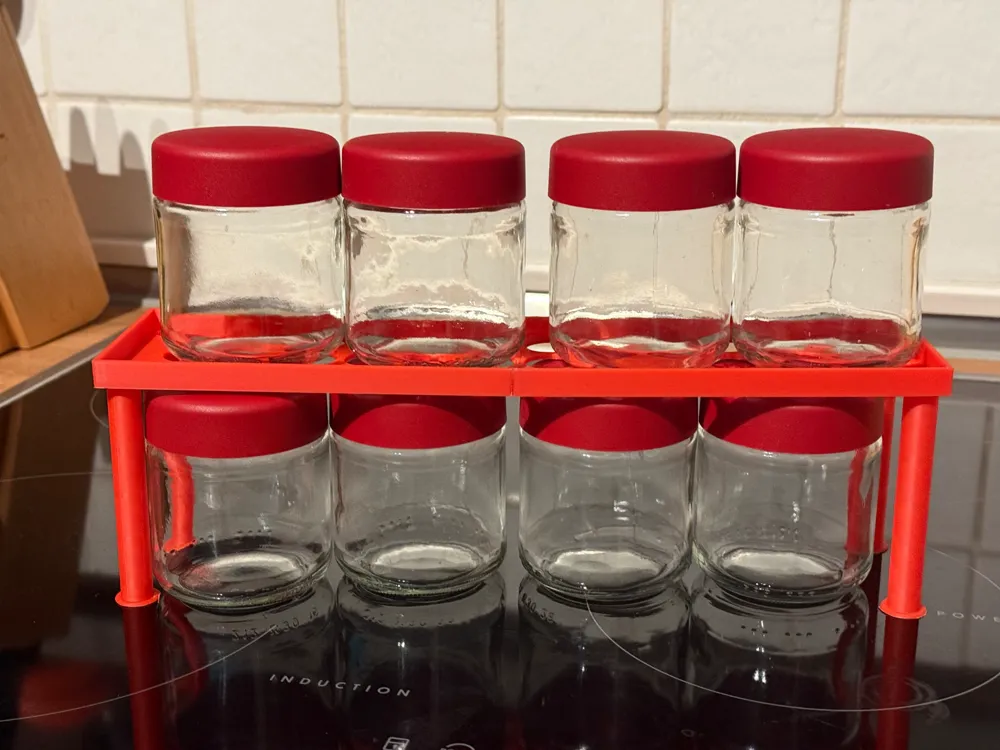 Yogurt jar shelf for the kitchen cabinet. by twopeople - MakerWorld