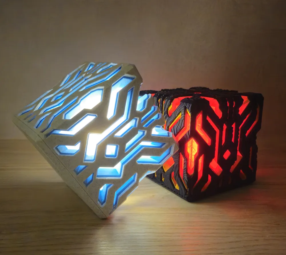Core Cube RGB lamp by B MakerWorld: Download Free 3D Models