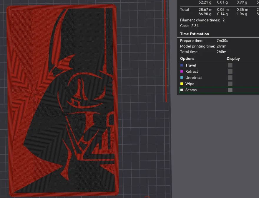 Darth Vader Octagram Spiral Wall Art by CC3D - MakerWorld