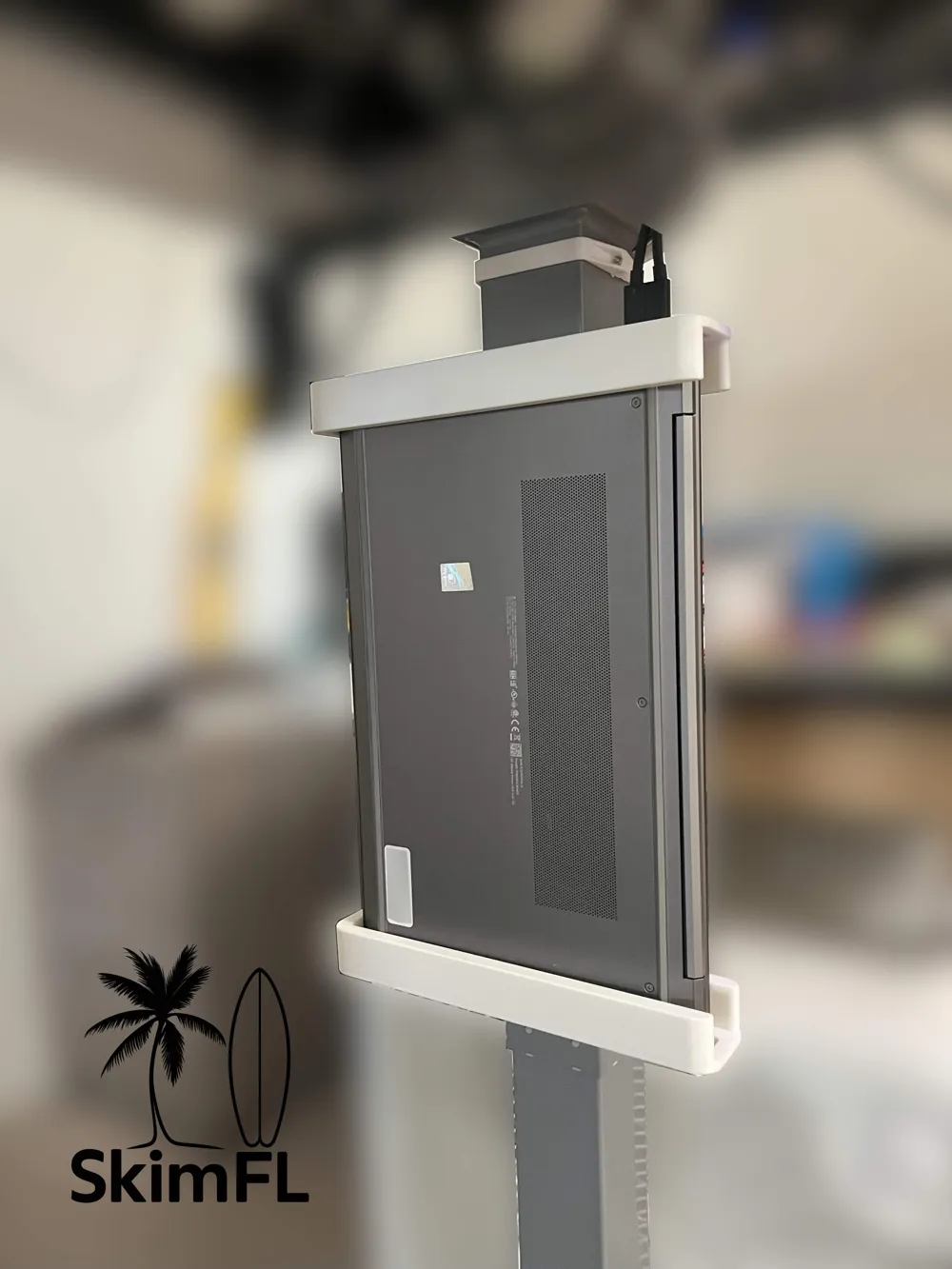 Leg Mounted Under Desk Laptop Holder PC MacBook by Swamp Innovations ...