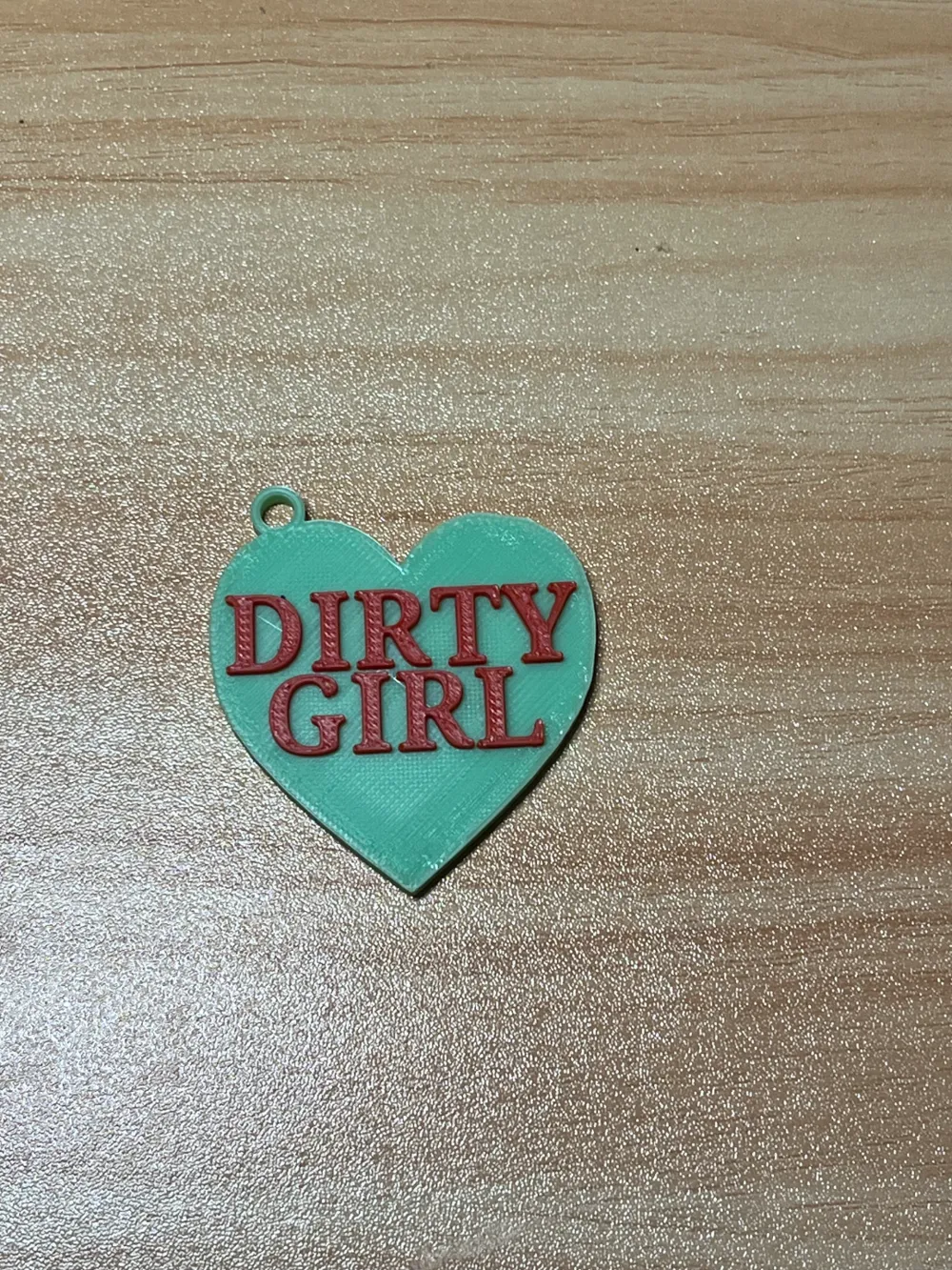 Adult Conversation Heart Keychain - Dirty Girl by AriesGirl18 - MakerWorld