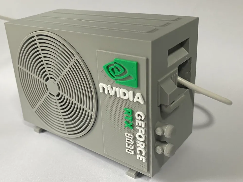 "nVIDIA RTX8090显卡" 空调外机形状的小灯 来自 Jerry Huang - MakerWorld