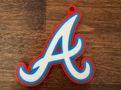 Atlanta Braves Logo Sports Chain by Billrobland - MakerWorld